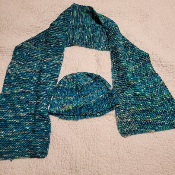 Handmade | Accessories | Handmade Peacock Scarf And Hat Combo | Poshmark